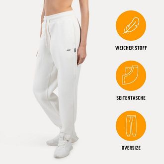 Smilodox Jogginghose Lyanna, Regular Fit Sweathose mit Kordelzug am Bund, Metallabel angenehmes Material B&uuml;ndchen an Beinabschl&uuml;ssen Sport Alltag Fitness