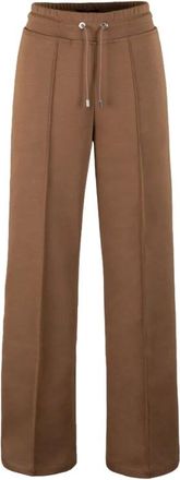 Moorer Femme, Pantalons, Brun, Taille: 42 FR Wide Pantalons
