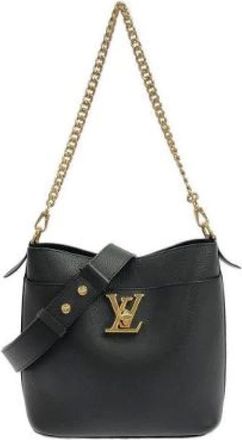 Louis Vuitton Pre-owned Sac bandouli&egrave;re en cuir de veau Lock & Walk - Femme - Pre-owned - Noir - Taille: ONE Size