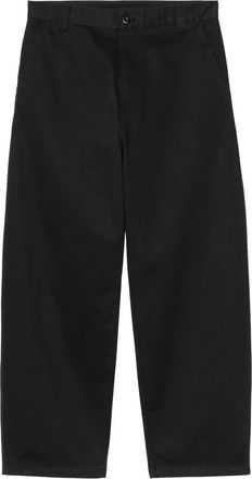 Carhartt Work in Progress Homme, Pantalons, Noir, Taille: XS Pantalon en Coton Noir avec Fermeture Éclair