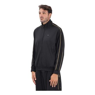 Emporio Armani Schwarzer Rei&szlig;verschluss Pullover Moderner Stil - - Sweatshirts & Hoodies - Herren - Schwarzk - 2XL