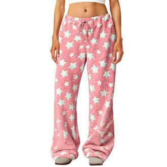 Generic Pantalon pour femme avec imprim&eacute;, d&eacute;contract&eacute;, pantalon de loisirs, pantalon de sport, pantalon ample, pantalon court pour femme 2 en 1, Rouge past&egrave;qu