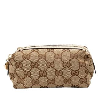 Gucci Pochette Pre-owned en toile - Femme - Pre-owned - Beige - Taille: ONE Size