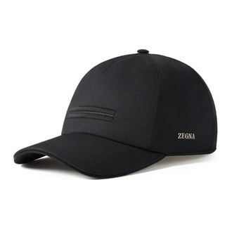 Ermenegildo Zegna unisex, Accessoires, Noir, Taille: L Casquette