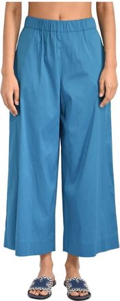 Max Mara Femme, Pantalons, Bleu, Taille: 40 FR Cropped Pantalons