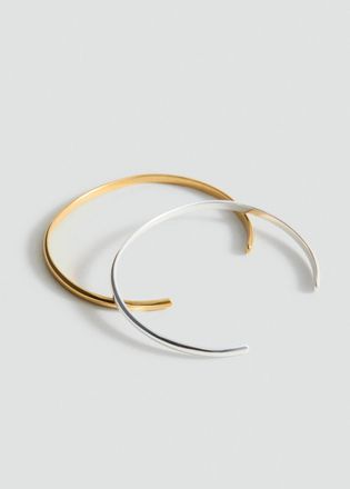 Mango Kombiniertes Armb&auml;nder-Set aus Edelstahl gold - Damen - Einheitsgr&ouml;&szlig;e - MANGO