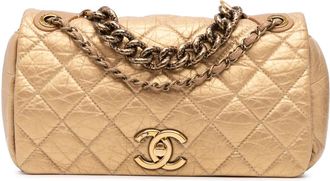 Chanel Hobo Bags - Medium Quilted Aged Calfskin Pondichery Flap - Gr. unisize - in Gold - für Damen