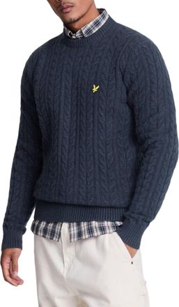 Lyle & Scott Herren Strickpullover - Baumwollmix | Mit Cable-Muster | Weich & Angenehm | XS-XXL