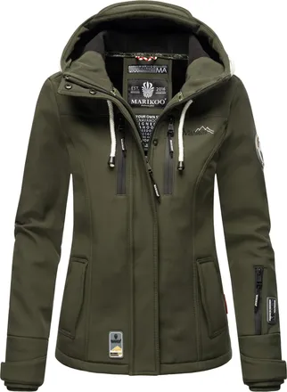 Marikoo Softshelljacke MARIKOO Kleine Zicke, Damen, Gr. XXL, gr&uuml;n, Obermaterial: 98% Polyester, 2% Elasthan, Innenseite: 100% Polyester, Jacken Softshelljacke