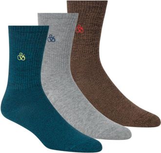 Scotch & Soda Herren 3 Pack Non Terry Ribbed Crew Socken, Grün 310, Einheitsgröße