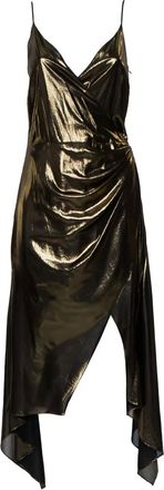 Haney robe longue à design asymétrique - Marron