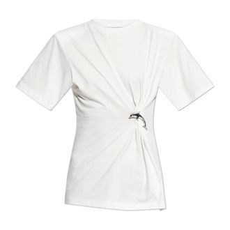 Blumarine Femme, Tops, Blanc, Taille: 40 FR T-shirt avec d&eacute;tail dauphin