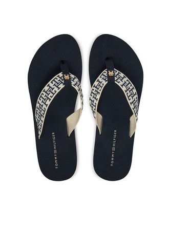 Tommy Hilfiger Zehentrenner Th Corporate Sandal FW0FW09610 Dunkelblau