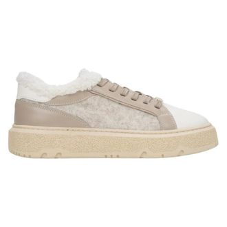Estro & Luminara Gef&uuml;tterte Wintersneaker - - Shoes - Damen - Beige - 40 EU