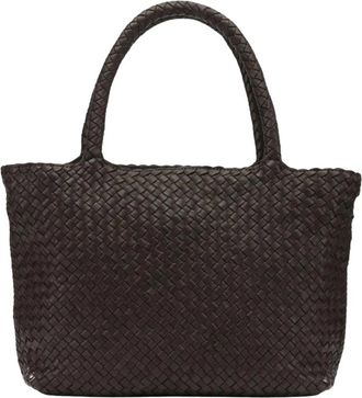 Officine Creative Femme, Sacs, Brun, Taille: ONE Size Raquel 001 Woven Shoulder Bag