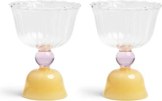 &Klevering Verres à pieds tulip - Set de 2 &Klevering