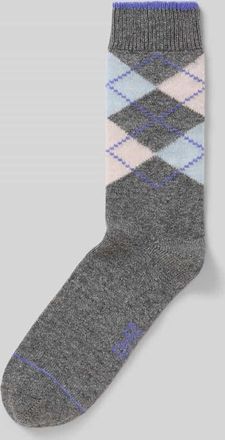Unio Hamburg Socken mit Kaschmir-Anteil und Kontraststreifen