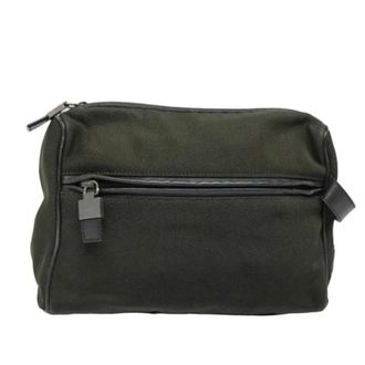 Ferragamo Pre-owned Canvas clutches - - Pre-owned - Damen - Gr&uuml;n - ONE SIZE