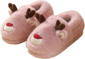 Generic Pantoufles dhiver en peluche pour homme et femme - Confortables - Doublées en peluche - Légères et douces - En mousse à mémoire de forme - Légères et 