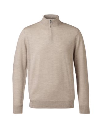 CHARLES TYRWHITT Troyer aus Merino - Kalksteinfarben