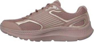 Skechers Femme Go Run Consistent 2.0 Advantage Basket, Light Brown Leather/Gold Trim, 41 EU