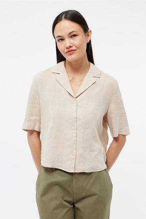 Givn Damen vegan Bluse Carol Hafer Beige