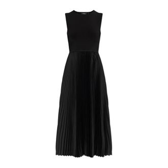 Theory Kleid mit plissiertem Rock - - Dresses - Damen - Schwarzk - S