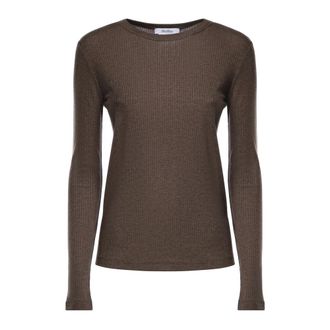 Max Mara Pulls &agrave; col rond - Femme - Pulls - Brun - Taille: 42 FR