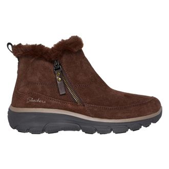 Skechers Femme, Chaussures, Brun, Taille: 41 EU Coupe d&eacute;contract&eacute;e : Bottines &agrave; zip cool
