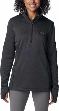 Columbia Damen Park View Grid Half Zip Fleece-Überziehhilfe, Schwarz, L