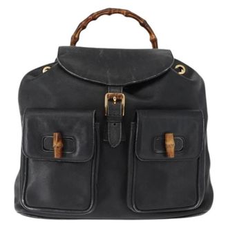 Gucci Pre-owned Vintage Rucksack - - Pre-owned - Damen - Schwarzk - ONE SIZE
