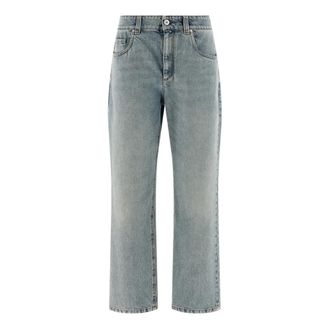 Brunello Cucinelli High-waist Cotton Jeans - - Jeans - Damen - Blau - L