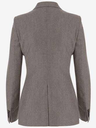 Tagliatore Womens Double-Breasted Wool Jacket Multicolour