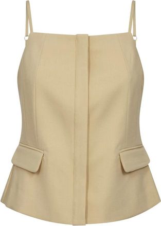 Co'Couture Femme, Tops, Beige, Taille: 42 FR Nilan Tailored Top