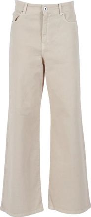Max Mara Femme, Pantalons, Beige, Taille: 36 FR Pantalone lungo Medina