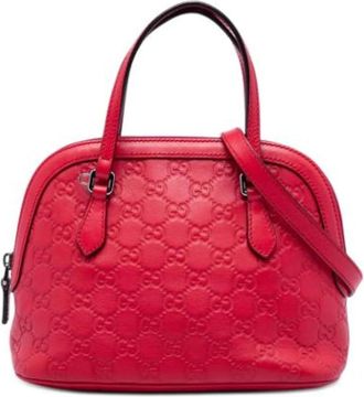 Gucci Pre-owned Vintage Satchel - Femme - Pre-owned - Rouge - Taille: ONE Size
