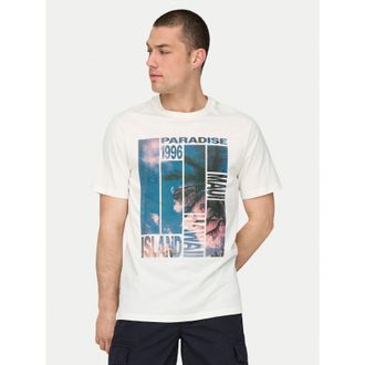 Only & Sons T-Shirt Magdy 22029454 Wei&szlig; Regular Fit