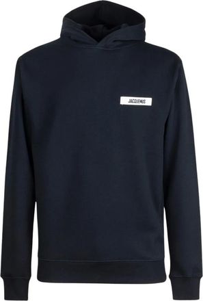 Jacquemus Homme, Sweatshirts et sweats à capuche, Noir, Taille: XL Gros Grain Sweat à capuche
