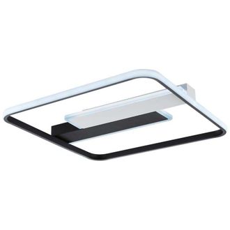 Fischer & Honsel Fischer&honsel - Deckenleuchte Wohnzimmerlampe led Leuchte Metall Wei&szlig; Schlafzimmerlampe 50x50 cm