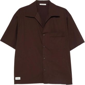 Entire studios Entire Studios, Femme, Blouses et Chemises, Brun, Taille: 36 FR Short Sleeve Button Shirt
