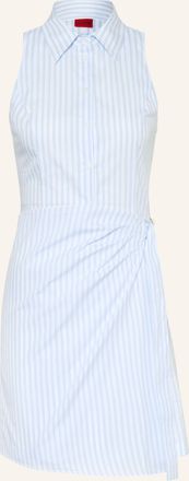 HUGO BOSS Hugo Hemdblusenkleid Kirsti In Wickeloptik weiss