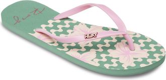 Roxy Viva Stamp FlipFlops for Women Sandalen Frauen 37 Grün