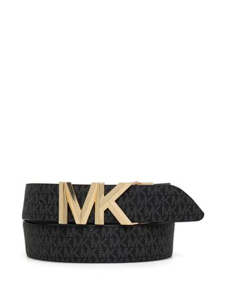 Michael Michael Kors G&uuml;rtel mit Monogramm - Schwarz