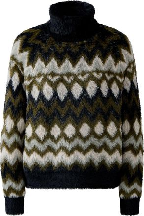 Oui Damen Pullover l&auml;ssig geschnitten Geometrical