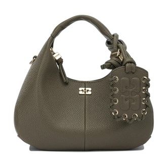 Ganni Kleine Hobo-Handtasche - - Bags - Damen - Gr&uuml;n - ONE SIZE