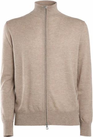 Bagutta Homme, Pulls, Beige, Taille: XL Cardigan 16 Gauge en Cachemire