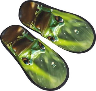 Generic Grenouille Et Pluie Unisexe Chaussons Antid&eacute;rapantes Slippers Doux Chaussures De Maison Pour Int&eacute;rieur Hiver Maison M