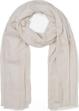 styleBREAKER Damen Schal Leicht & Transparent mit kurzen Fransen | Einfarbiges Halstuch für Frühling und Sommer | Weiches großes Schultertuch 188 x 100 cm, Farbe:B