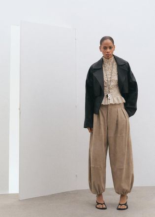 Mango Top textur&eacute; maille &eacute;cru - Femme - S - MANGO