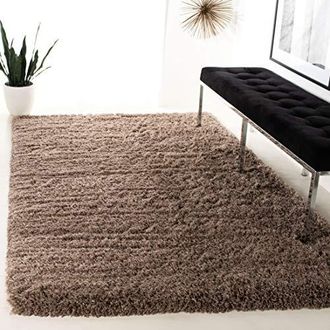 Safavieh Polar Shag Collection PSG800C Tapis décoratif - 0,9 x 1,5 m - Motif Glamour Solide, ne perd Pas Ses Poils et Facile dentretien, 7,6 cm dépaisseur, idé